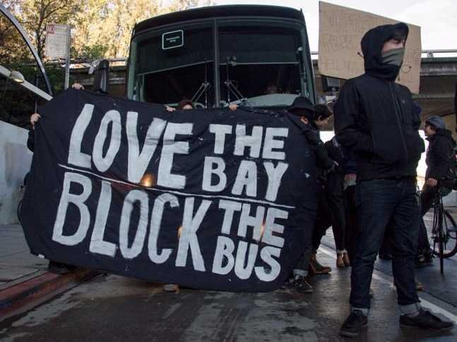 Stop blockading us: ‘It’s kind of backfired,’ says tech shuttle bus ...