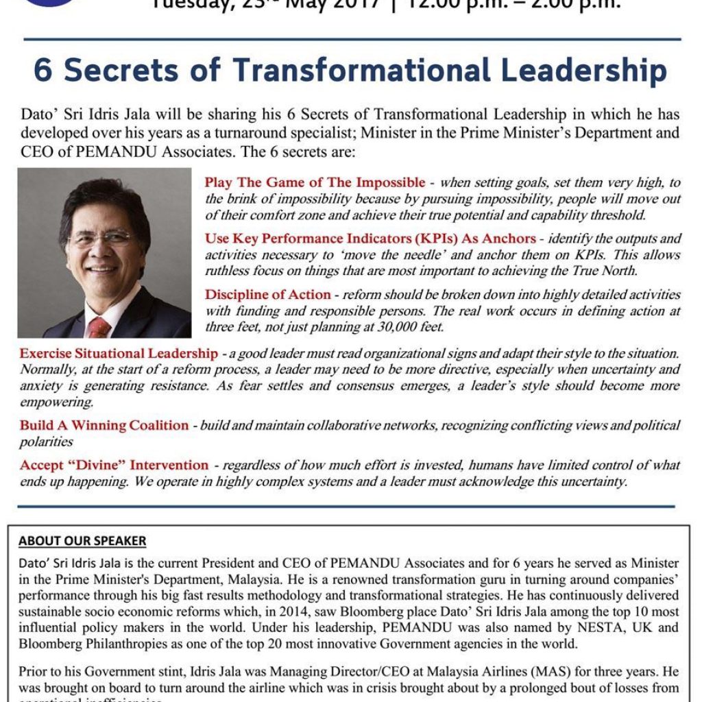 MABC VIP Luncheon with Dato’ Sri Idris Jala, CEO of PEMANDU | News Hub Asia