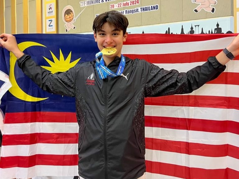 Malaysia’s young fencing prodigy Saif Nordin teams up with SportExcel ...